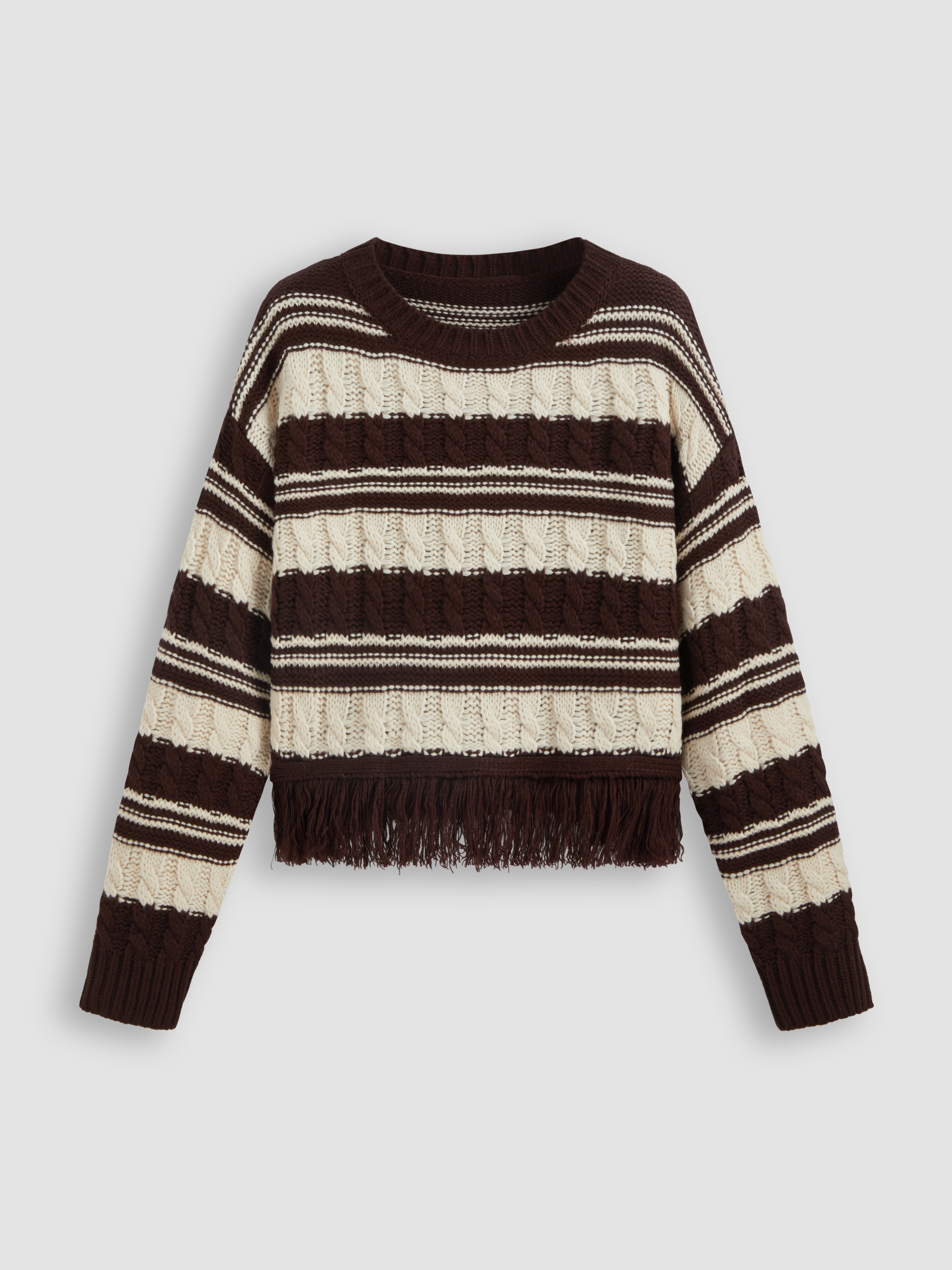 Cozy Brown Sweaters - Cider