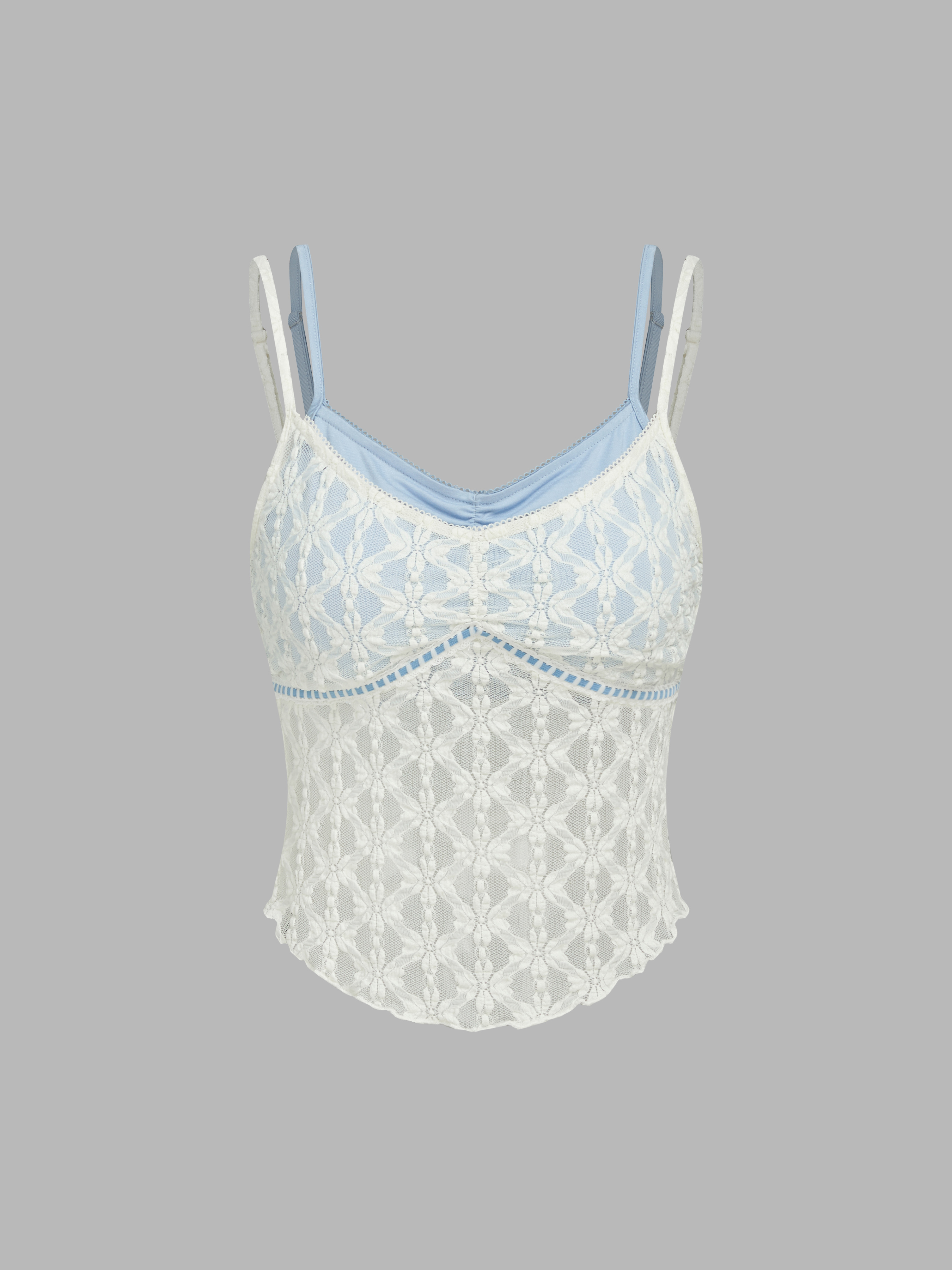 Lace V Neck Cami Top Cider