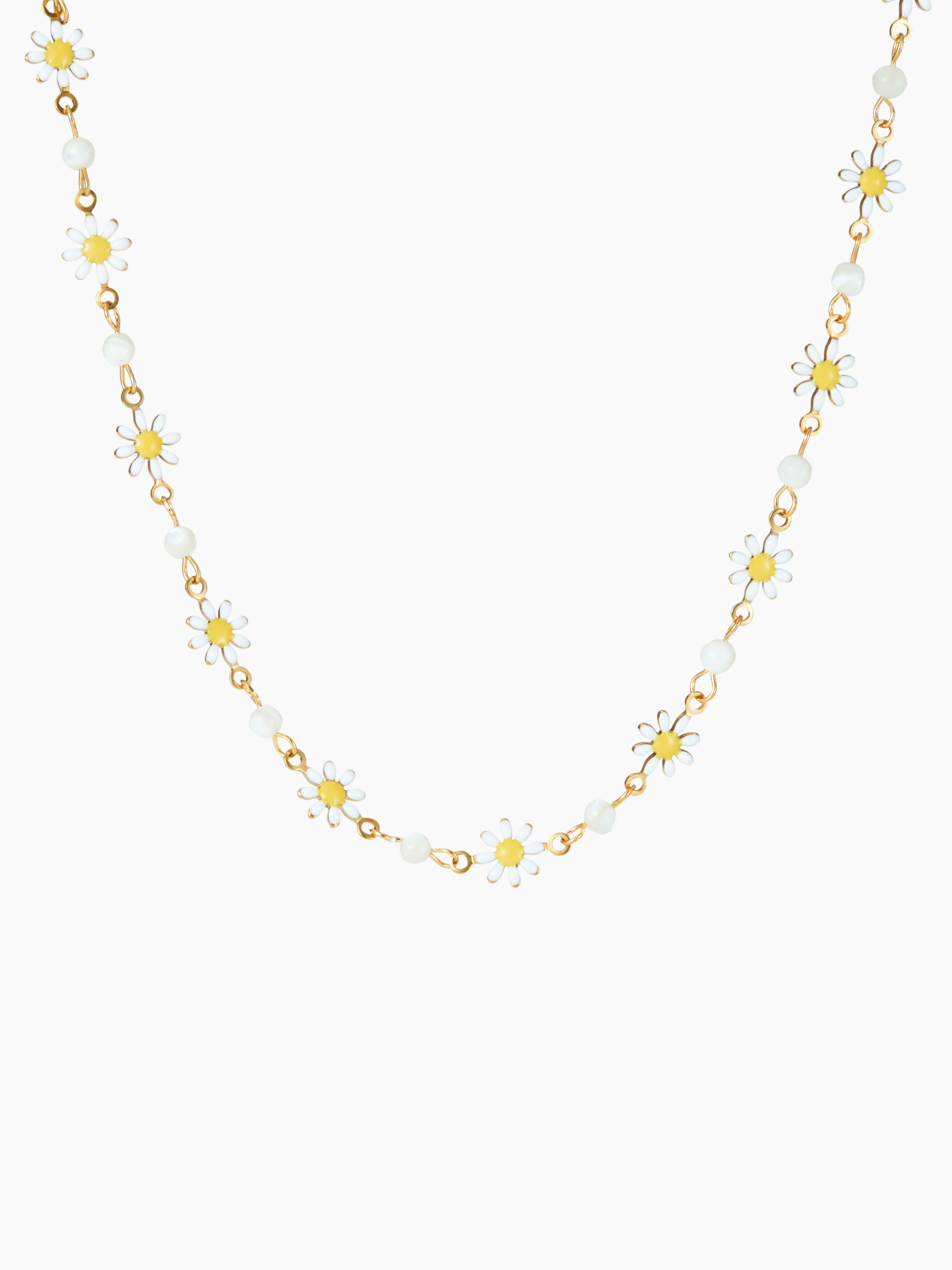 Stainless Steel Daisy Decor Chain Necklace For Beach Holiday Vacation ...