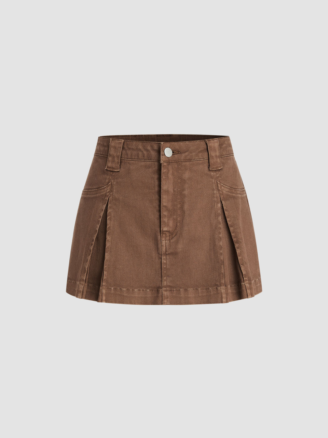 Cider Denim Mid Rise Pocket Micro Shorts For Music Festival/Live House