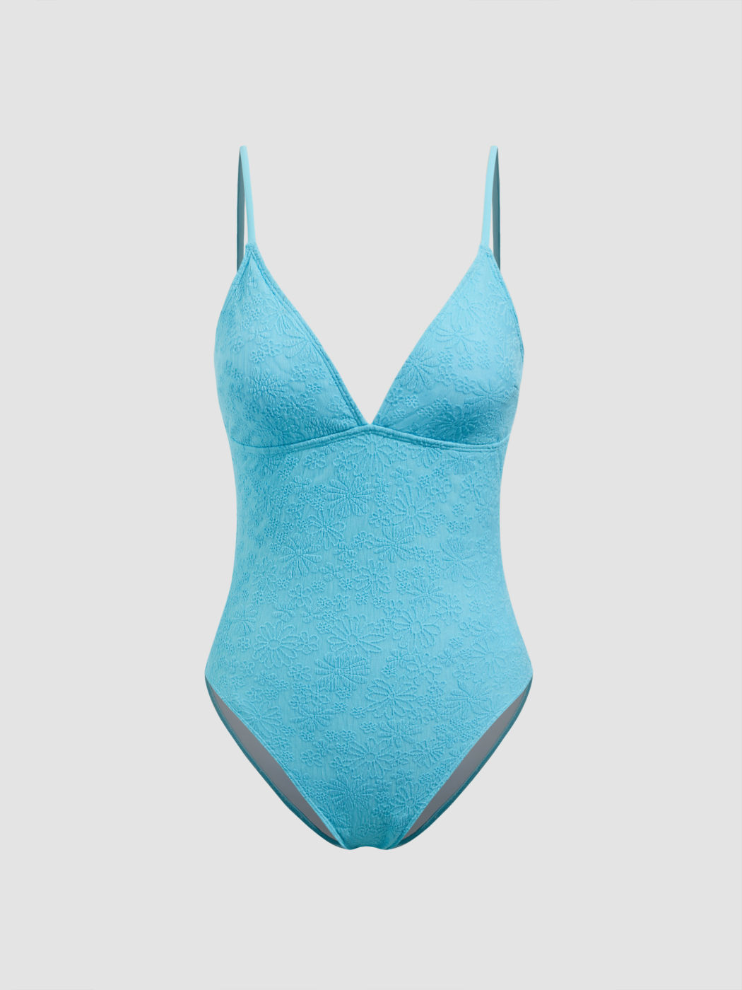 Tummy Control Tummy Control Floral Texture One Piece Swimsuit For ...