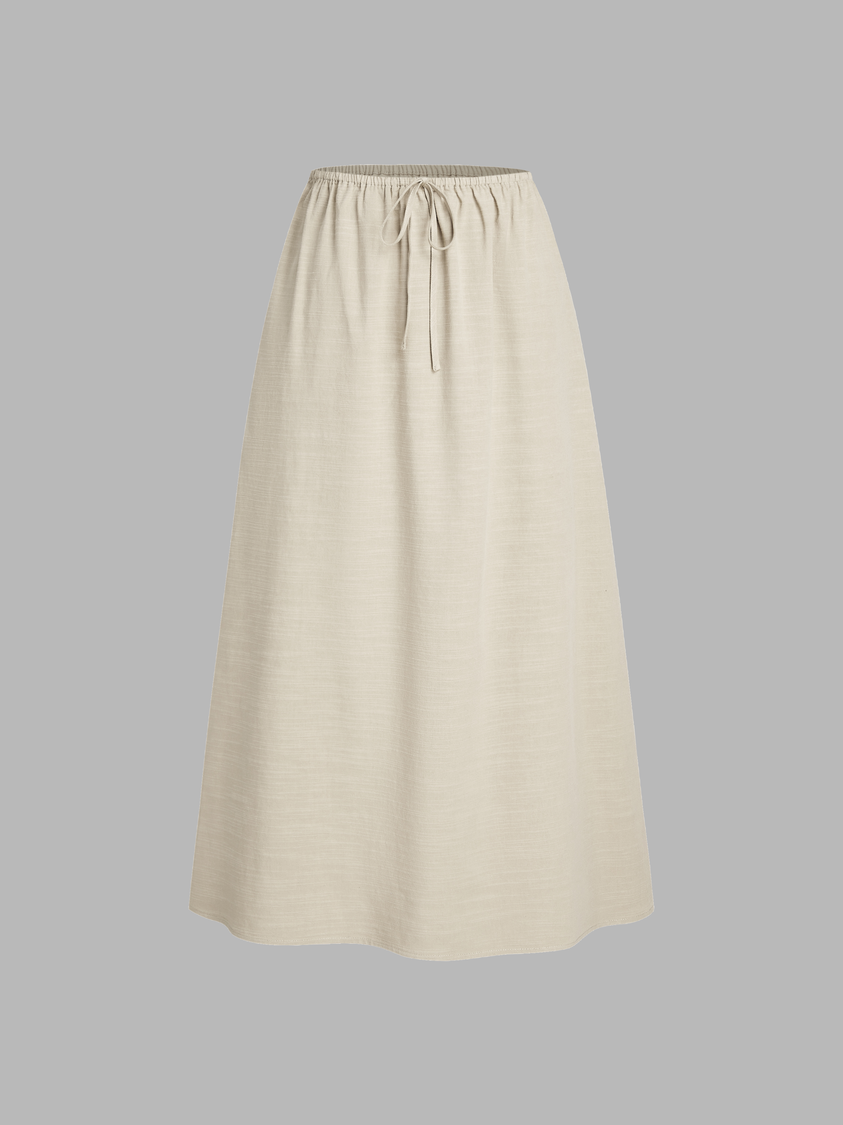 Linen Shop Long Skirts Linen-blend Linen-blend High Rise Solid Pocket ...