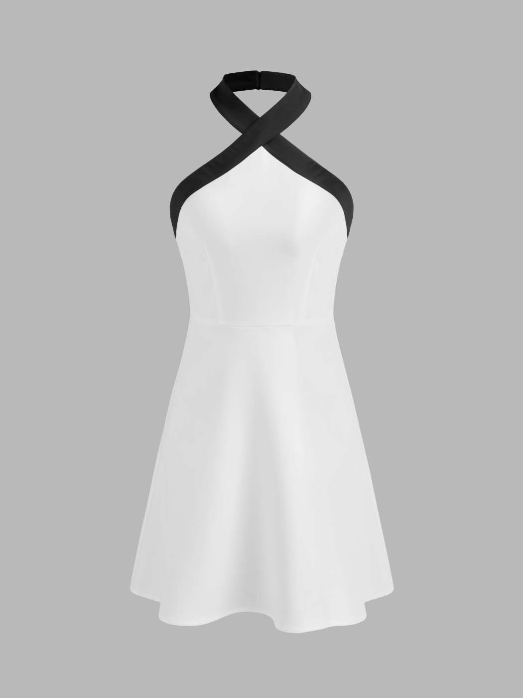 graduation dress black and white