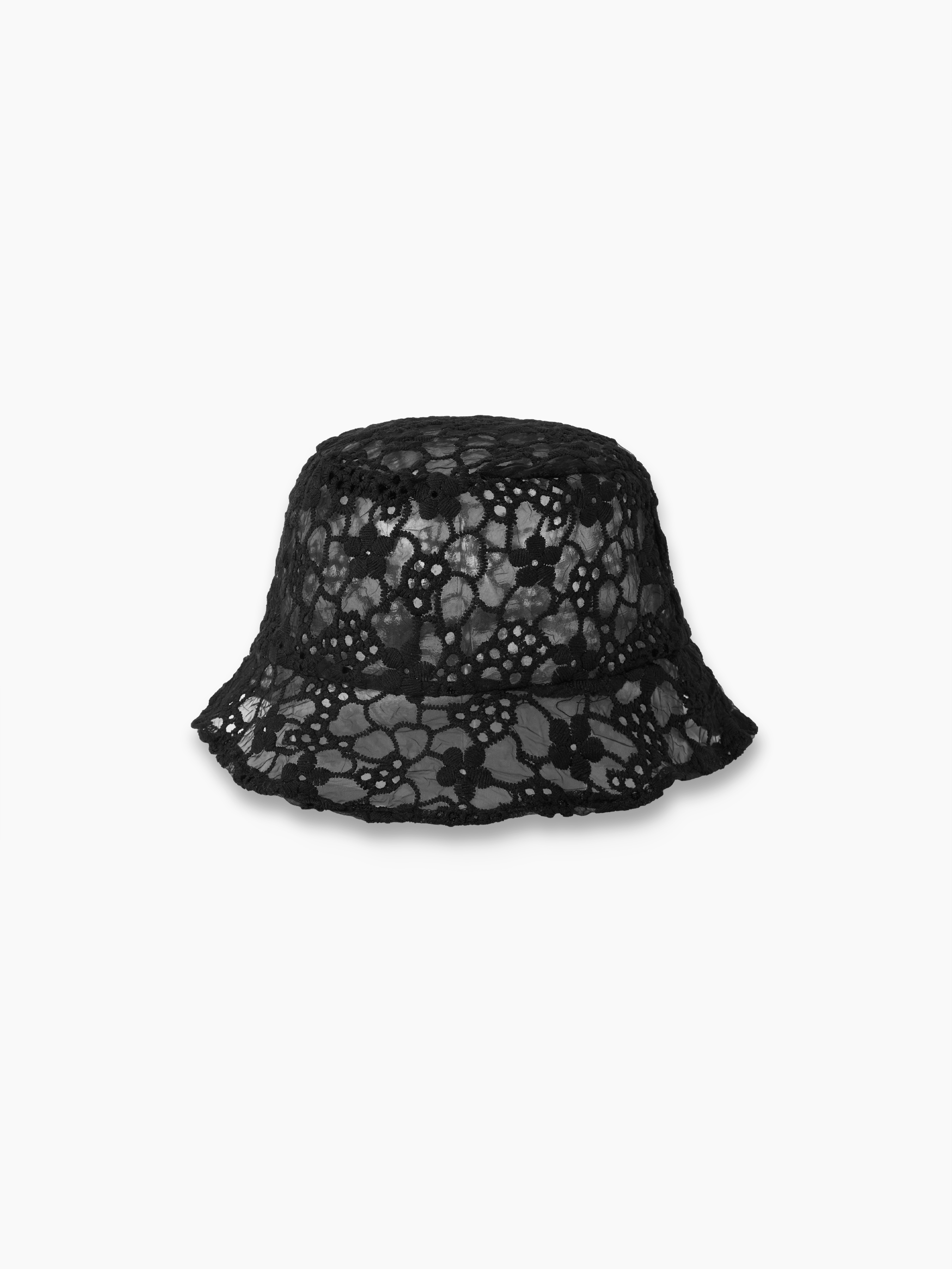 Floral Lace Bucket Hat - Cider