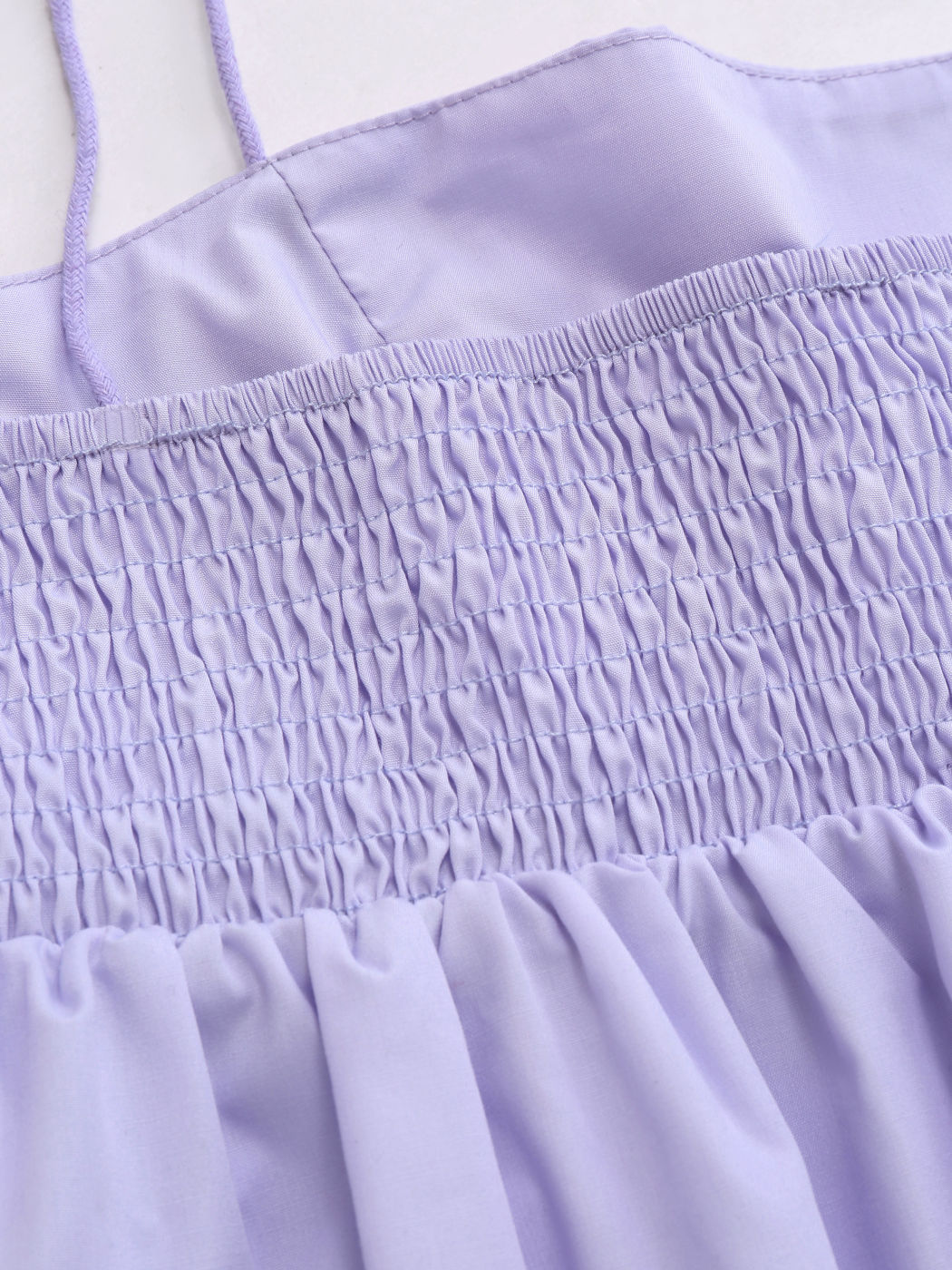 Collarless Bowknot Shirred Ruffle Cami Top For Vacation