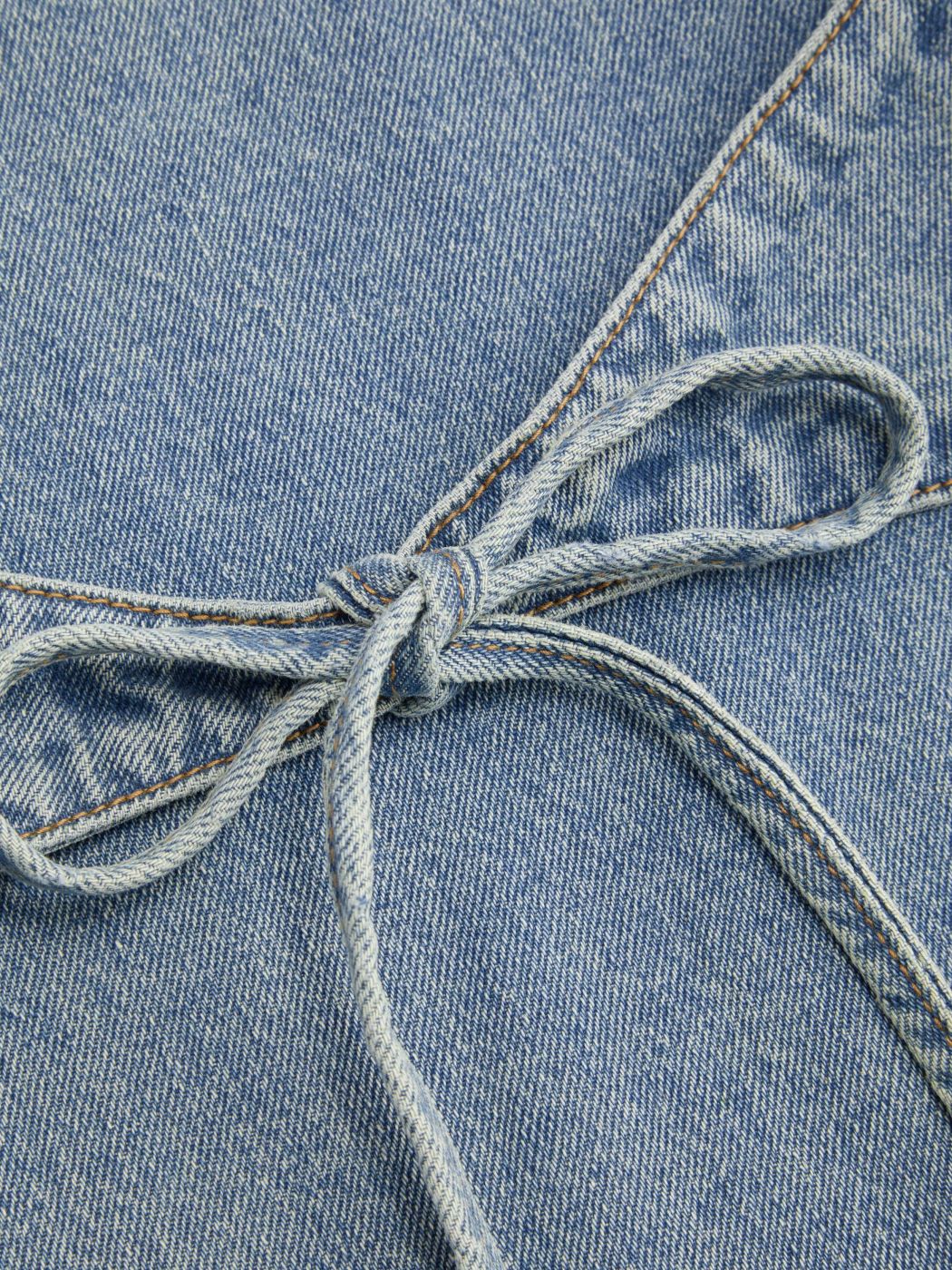 Bowknot Jeans Denim Cider Denim Mid Rise Solid Bowknot Pocket Wide Leg ...