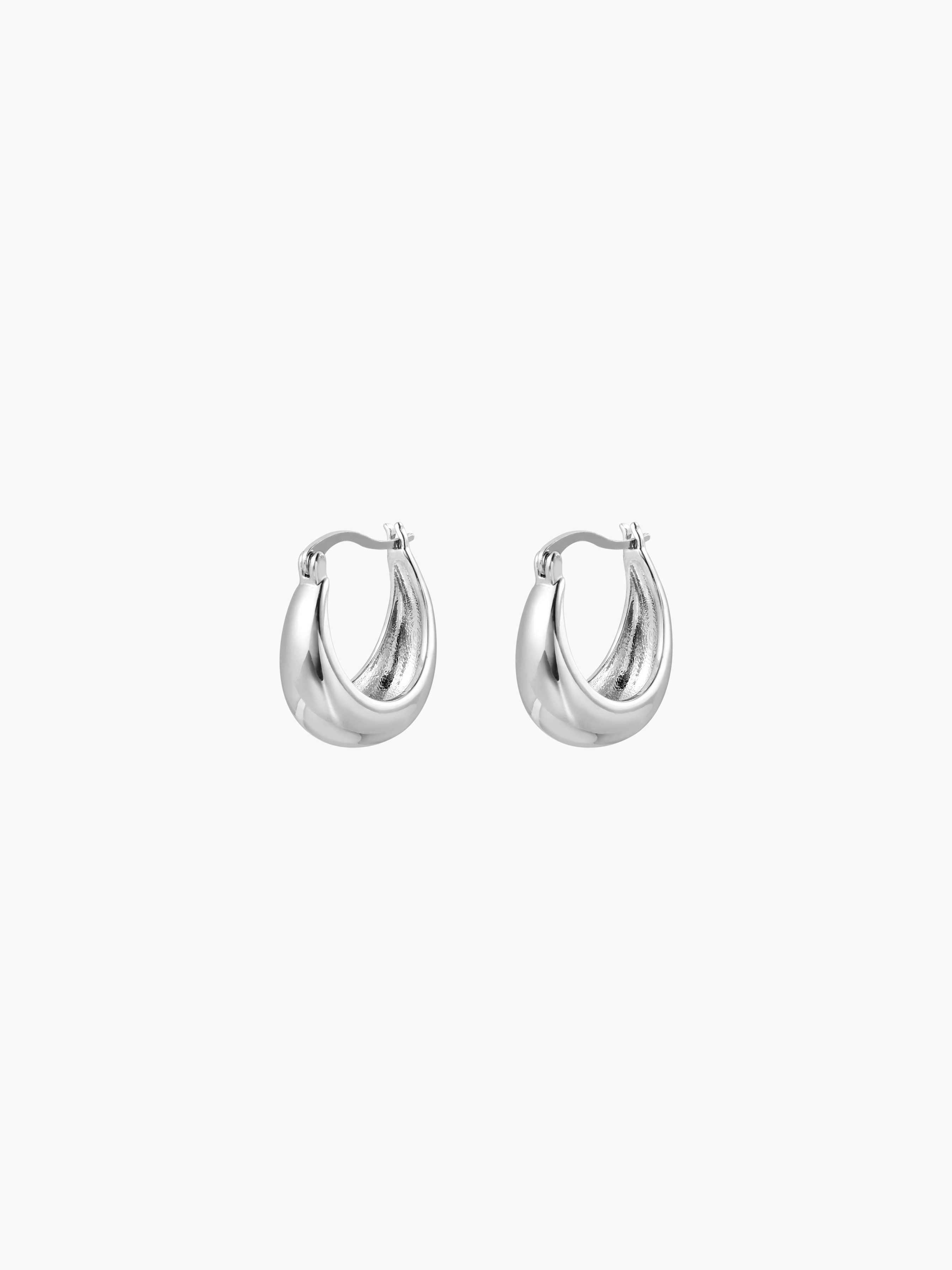Zinc Alloy U-SHAPED HOOP EARRINGS For Exhibition Work