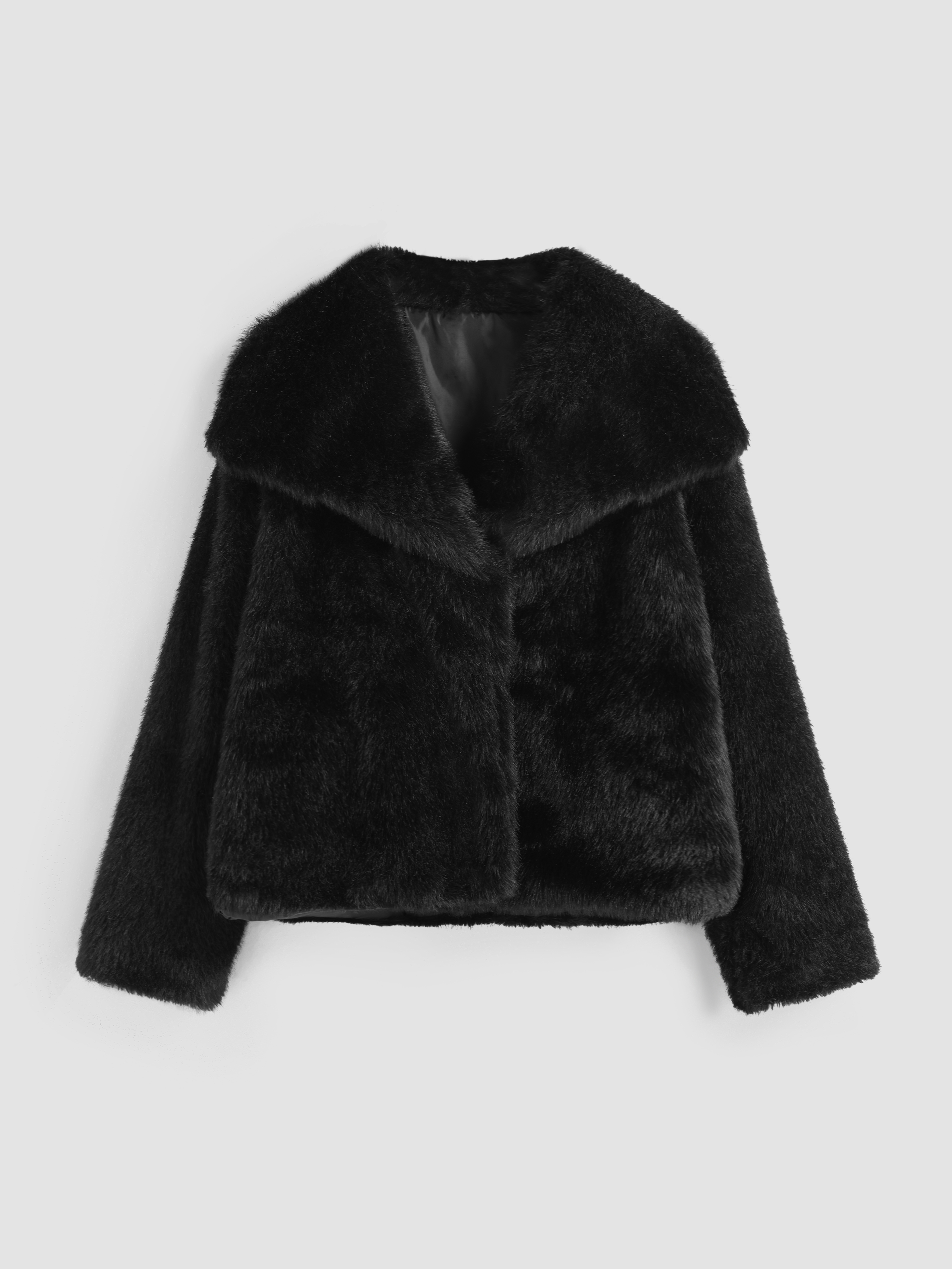 Faux fur collar jacket store