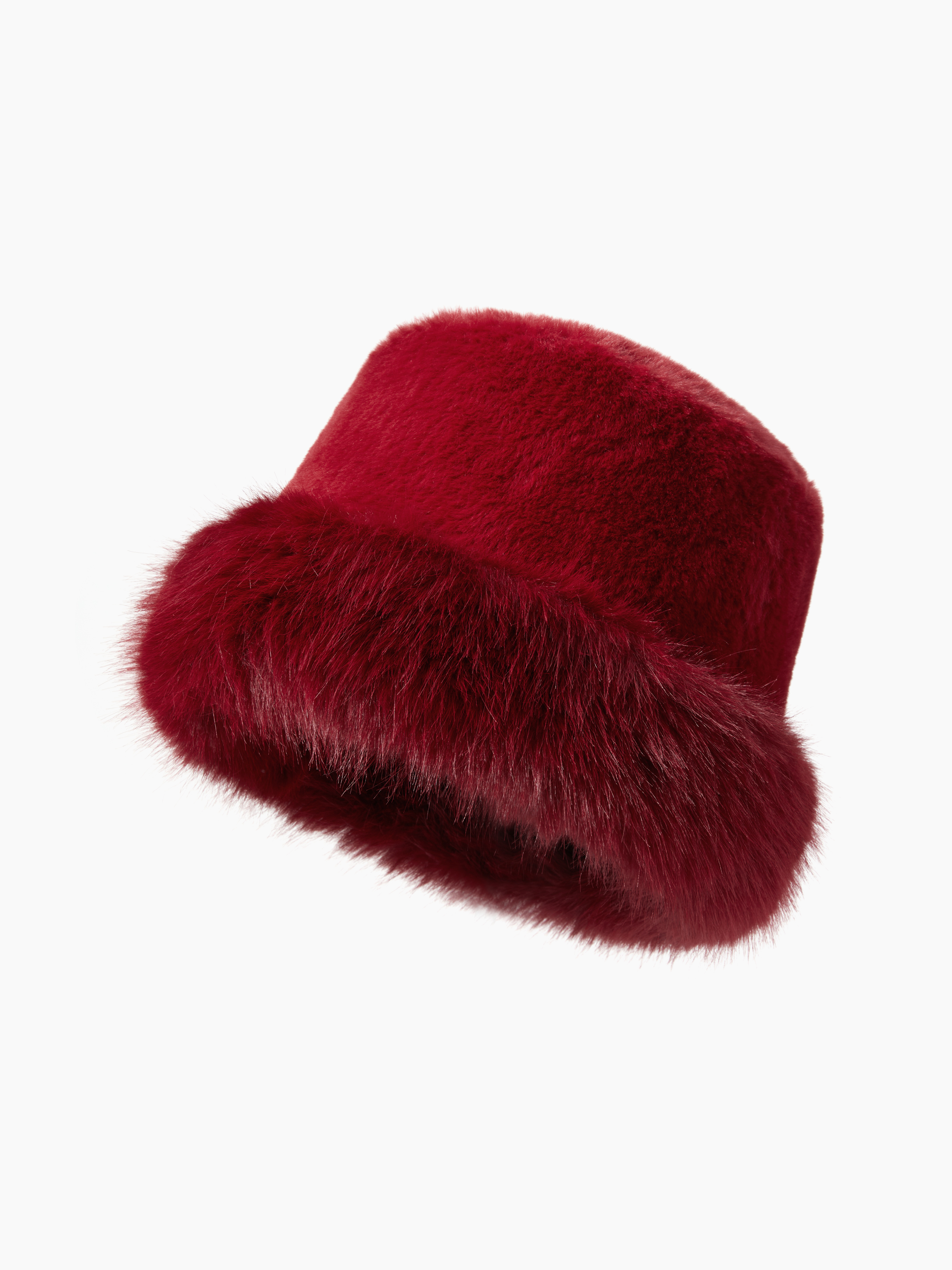 SOLID FUZZY BUCKET HAT For Daily Casual