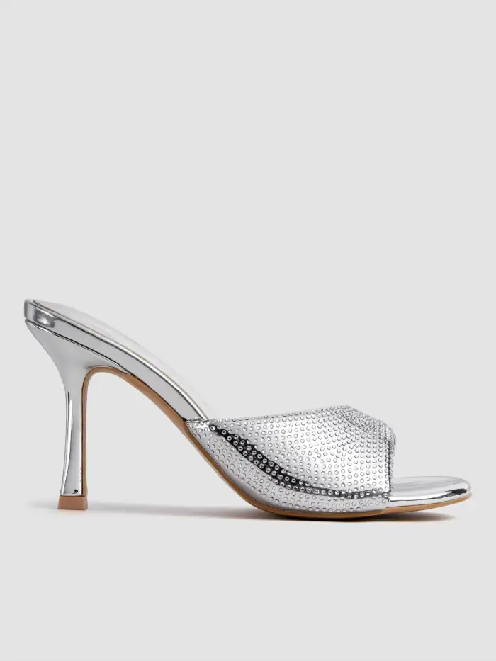 rhinestone decor heels