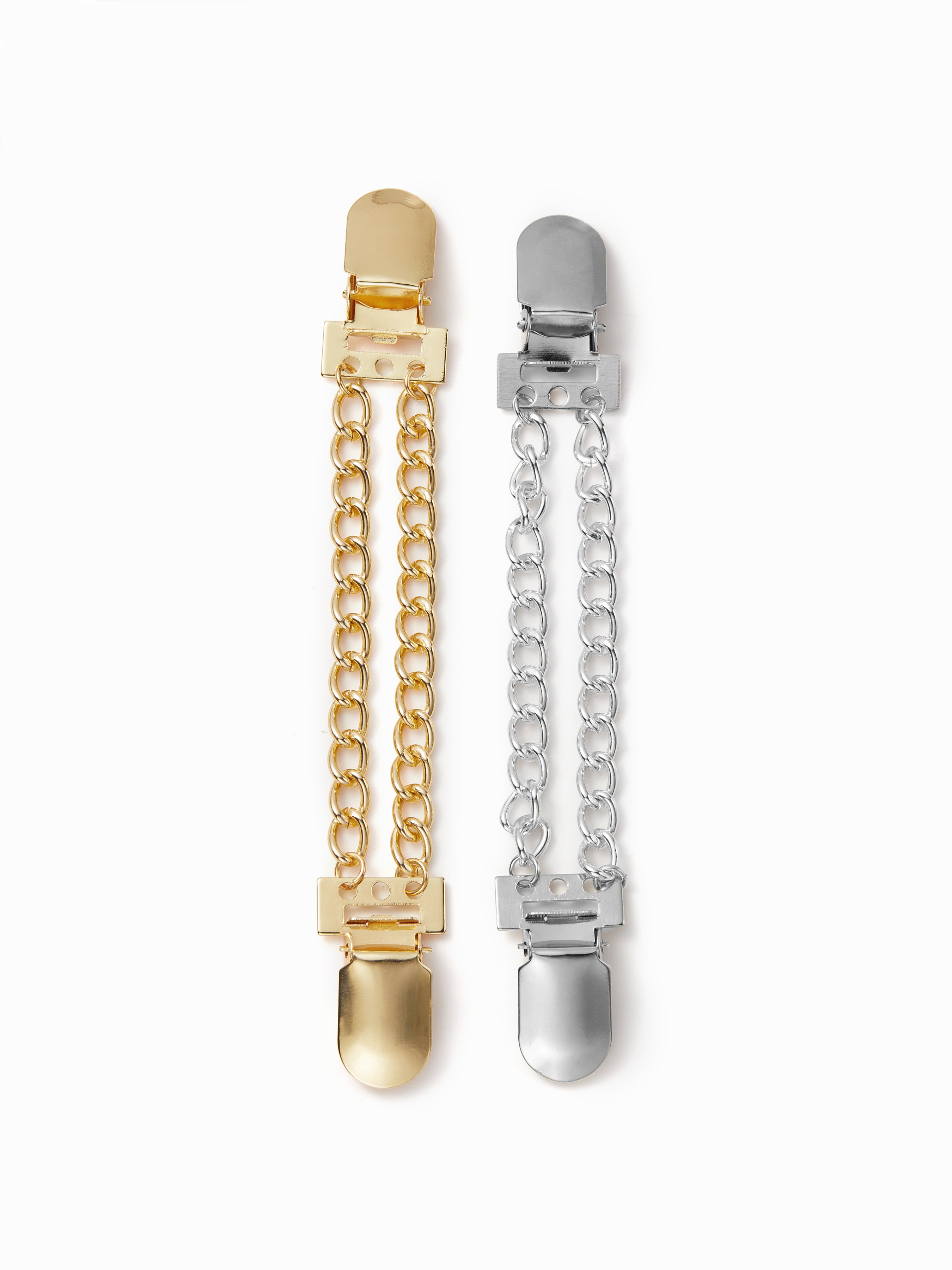 2PCS CHAIN SWEATER CLIP For Daily Casual Outdoor Work