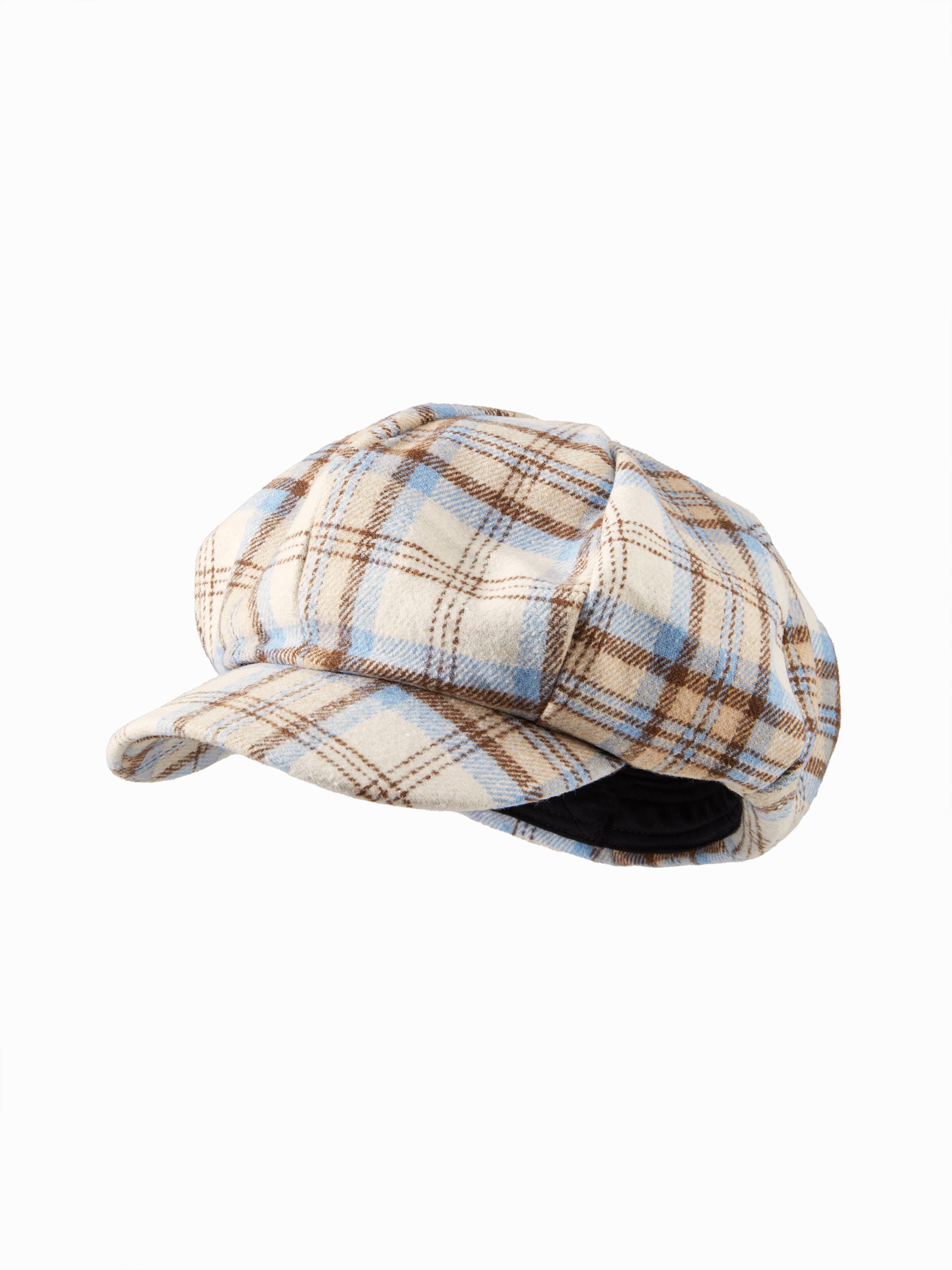 Cotton PLAID BERET HAT For School Daily Casual Date