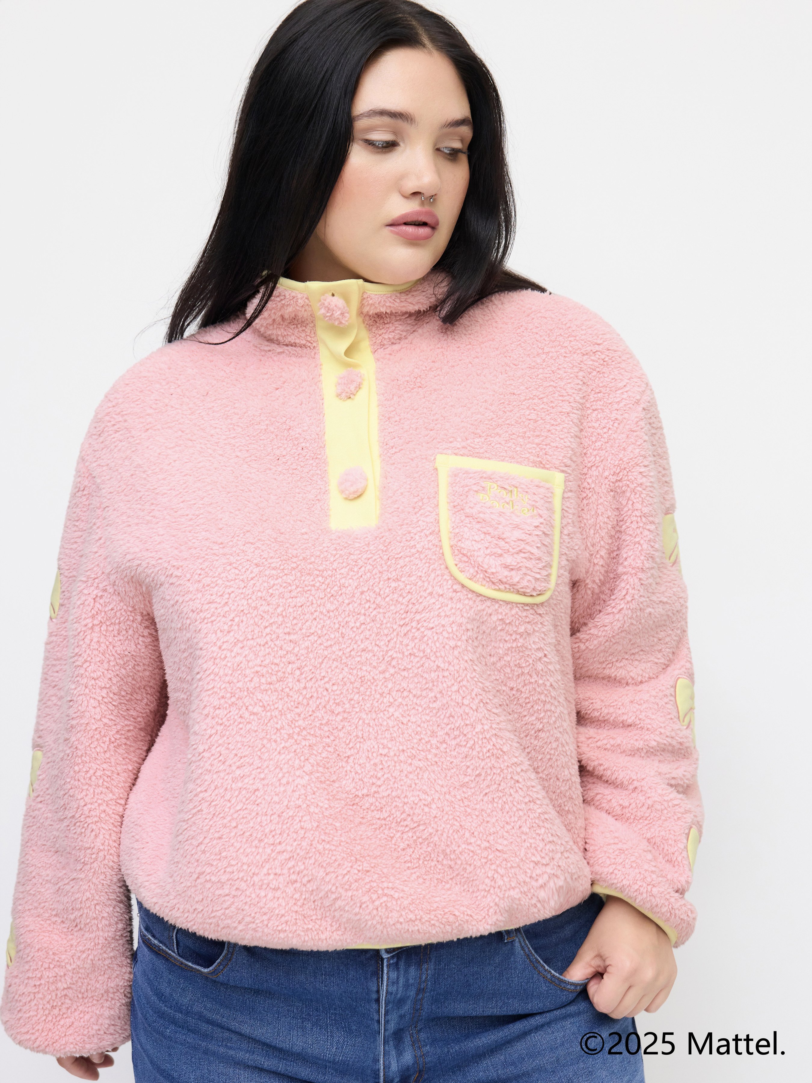 Fleece Polly Pocket™️ X Cider - Bowed Up Fleece Curve & Plus For Daily ...