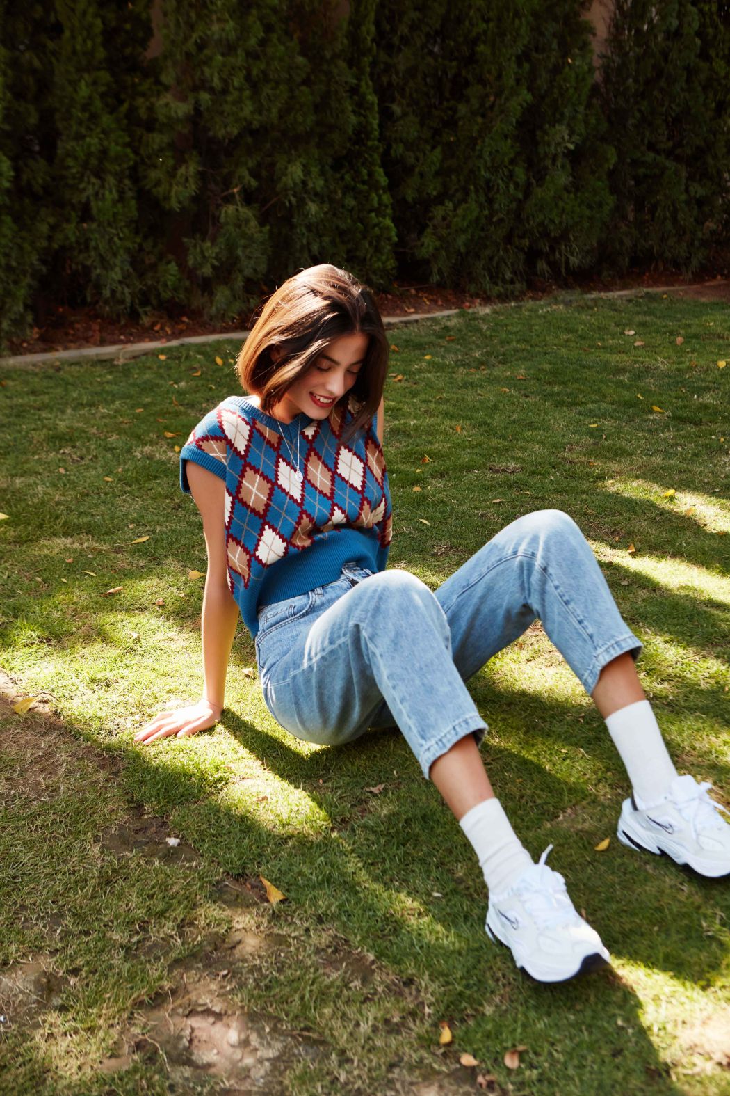 Argyle Pattern Sweater Vest