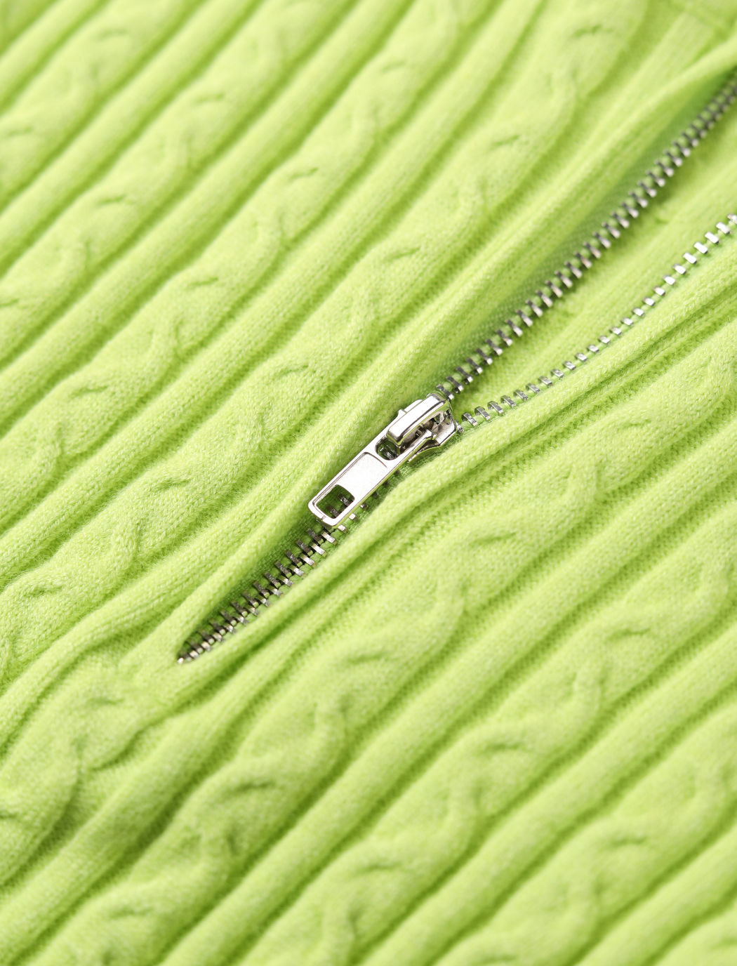 Lime Green Pattern Sweater - Cider